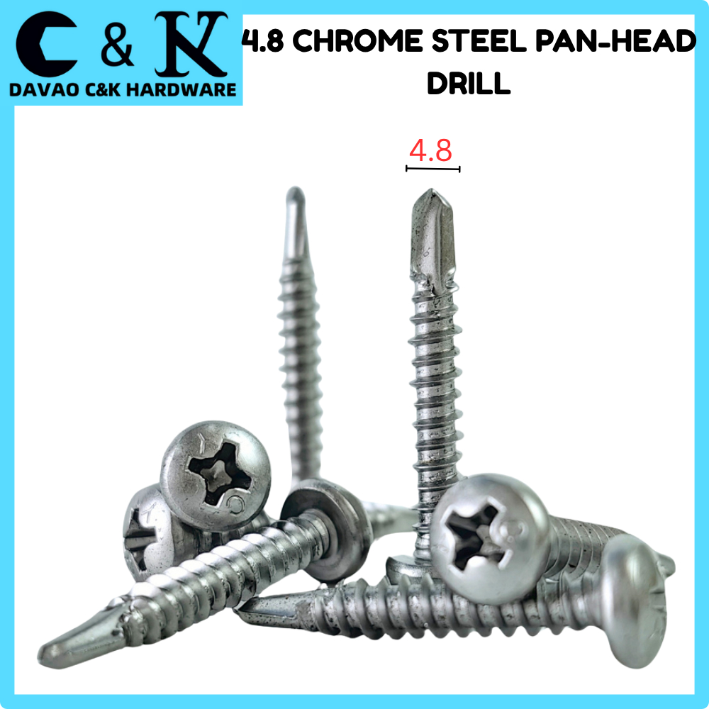 CK-S 4.8mm Pan head Chrome steel type Pan head screw for metal per box ...