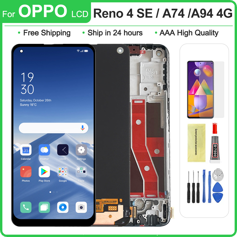 TFT Display For OPPO Reno 4 se/ A94 4G/A74 4G LCD Touch Screen ...