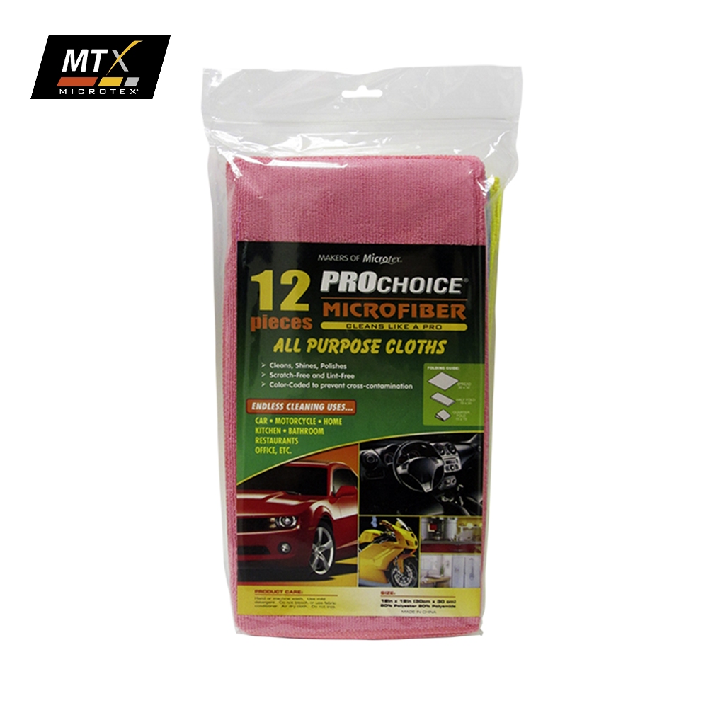 Microtex Prochoice Microfiber All Purpose Cloth x 12 (S) 12" x 12 ...
