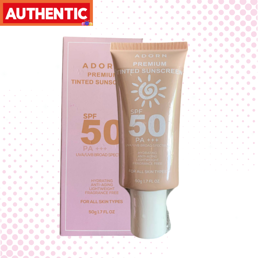 ADORN Premium Tinted Sunscreen 50g | Shopee Philippines