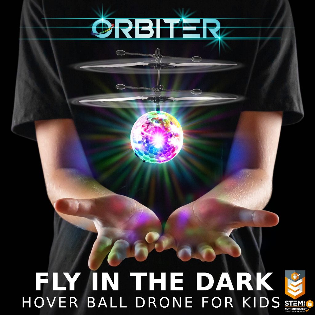Flying Ball Magic Hover Flying Ball Toy with Rechargeable Light Up ...