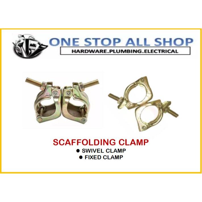 SCAFFOLDING CLAMP SOLD PER BOX (15PCS and 30PCS) FIXED CLAMP and SWIVEL ...