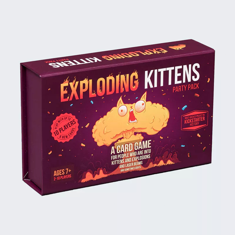 Exploding Kittens Card Game-Party Pack (no music) | Shopee Philippines