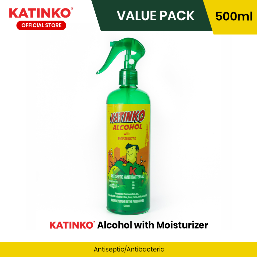 Katinko Alcohol 70% Isopropyl Alcohol Spray 500ml | Shopee Philippines