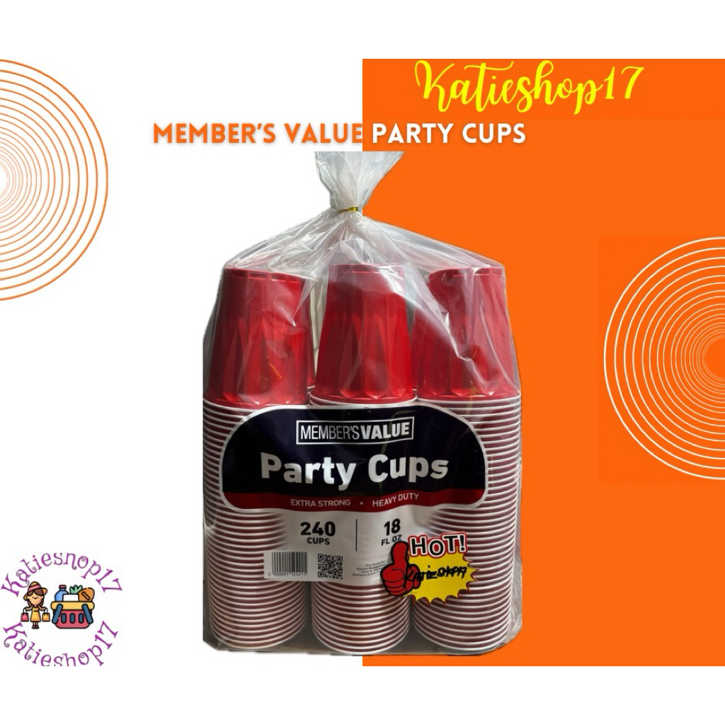 Member's Value Red Cups Big Party Cups Strong Beer Pong Cups / Kirkland ...
