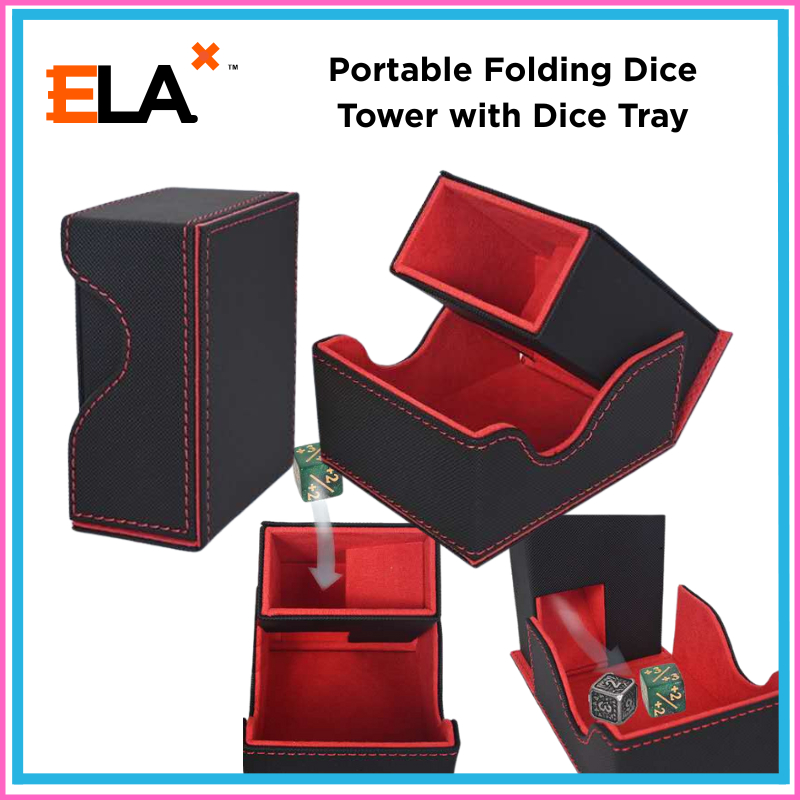 ELA Portable Folding Dice Tower with Dice Tray | Shopee Philippines