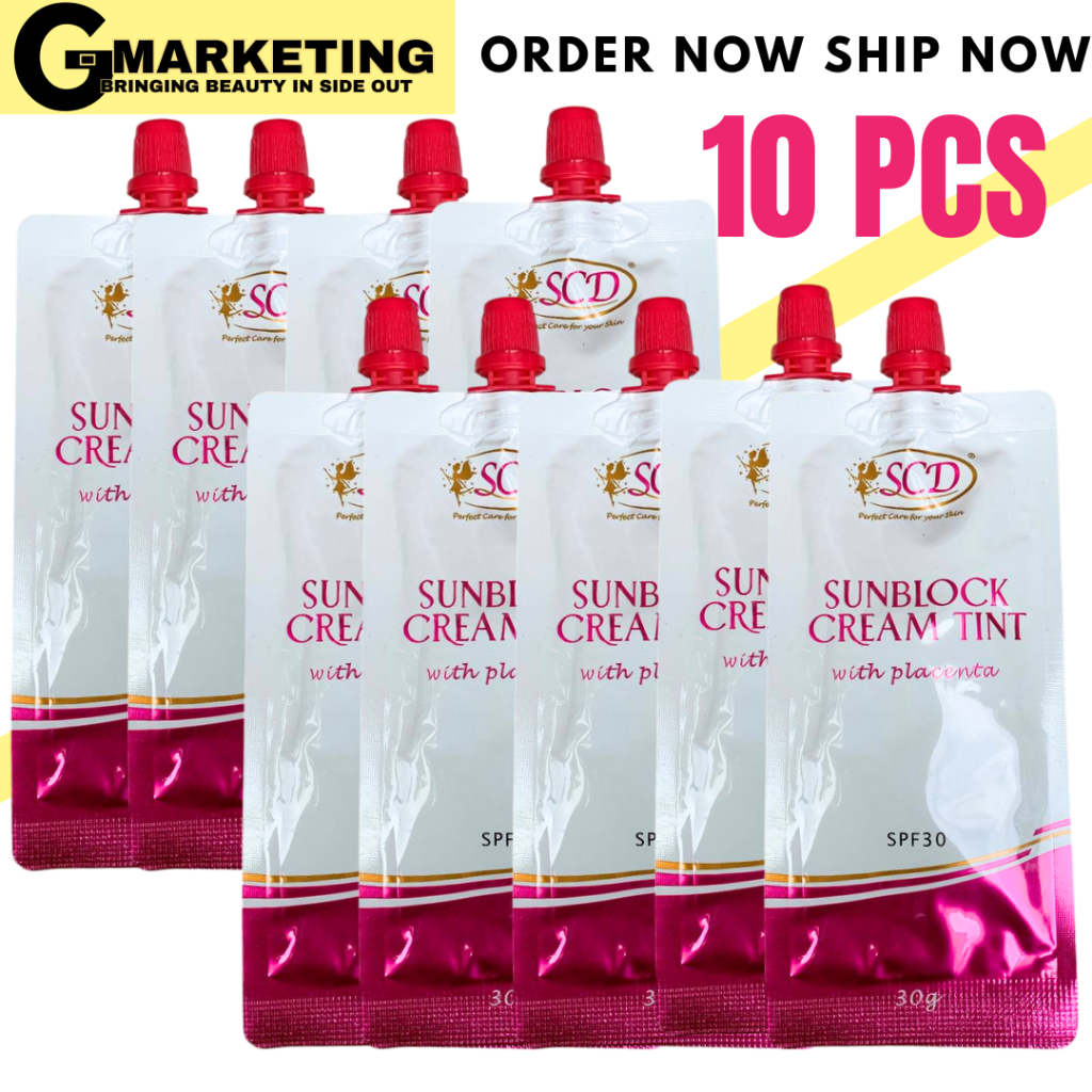 10 pcs - scd sunblock cream CREAM TINT 30 GRAMS SPF 30 | Shopee Philippines