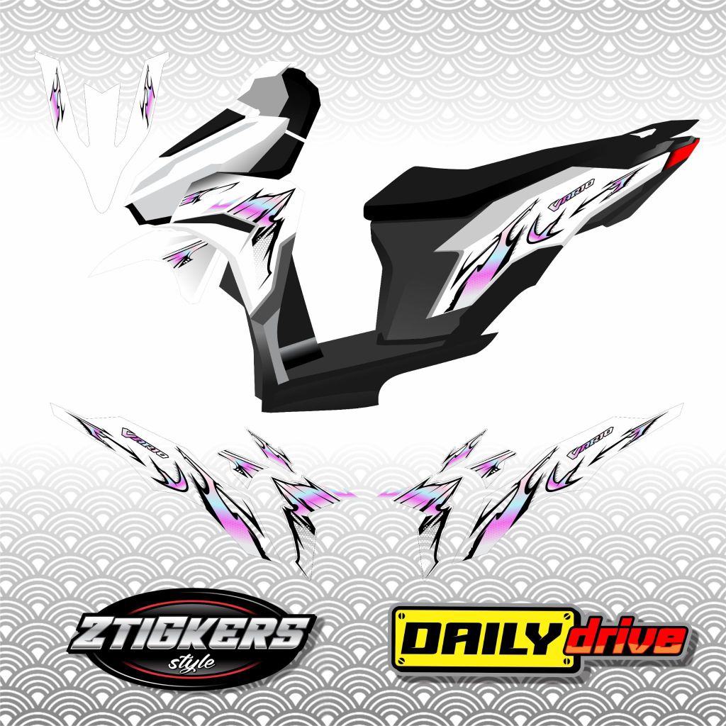 Click 125i V3 Hologram Effect Stock Decal | Shopee Philippines