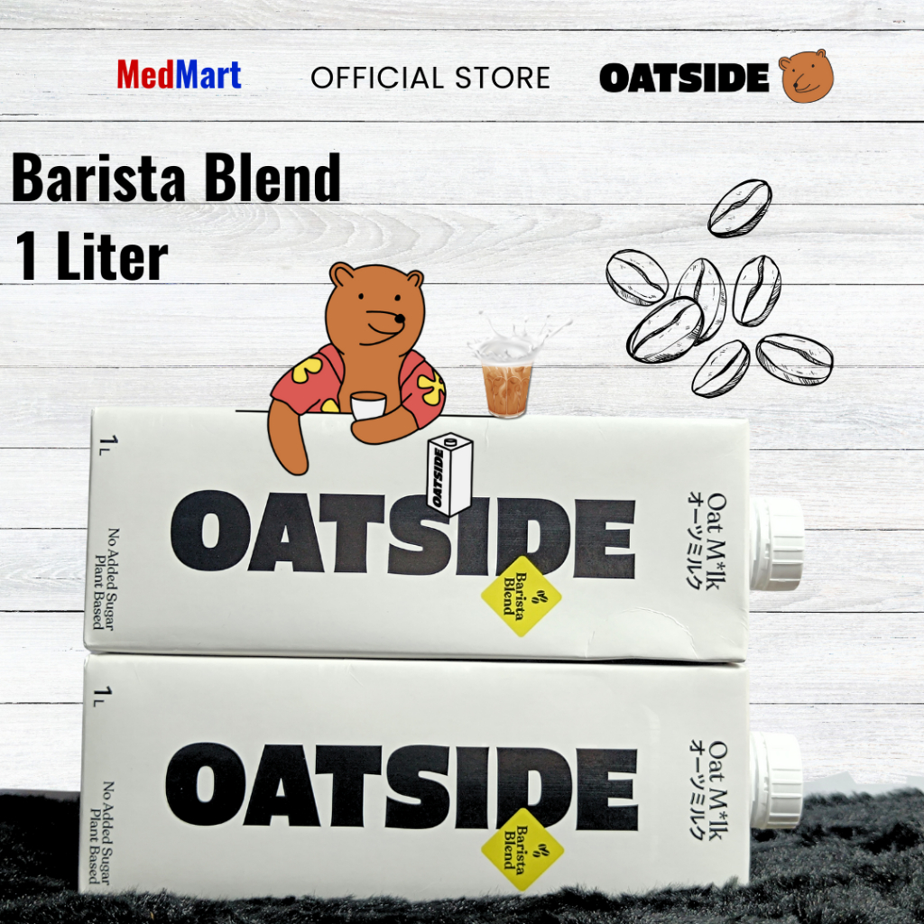 OATSIDE Oat Milk 1L Barista Blend - 1 Liter Dairy-free, Vegan, Froth ...
