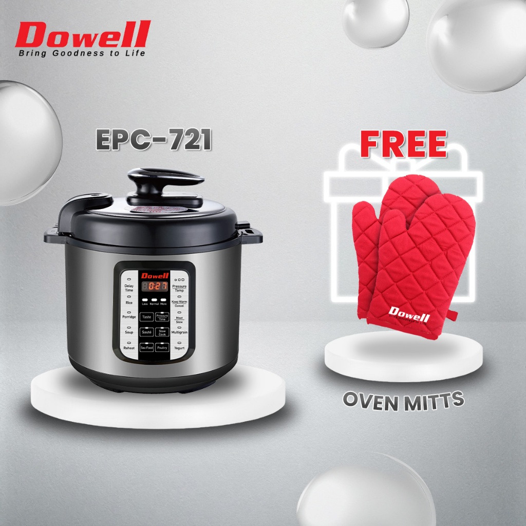 Dowell 6-in-1 Multi Cooker Electric Pressure Cooker with FREE Oven ...