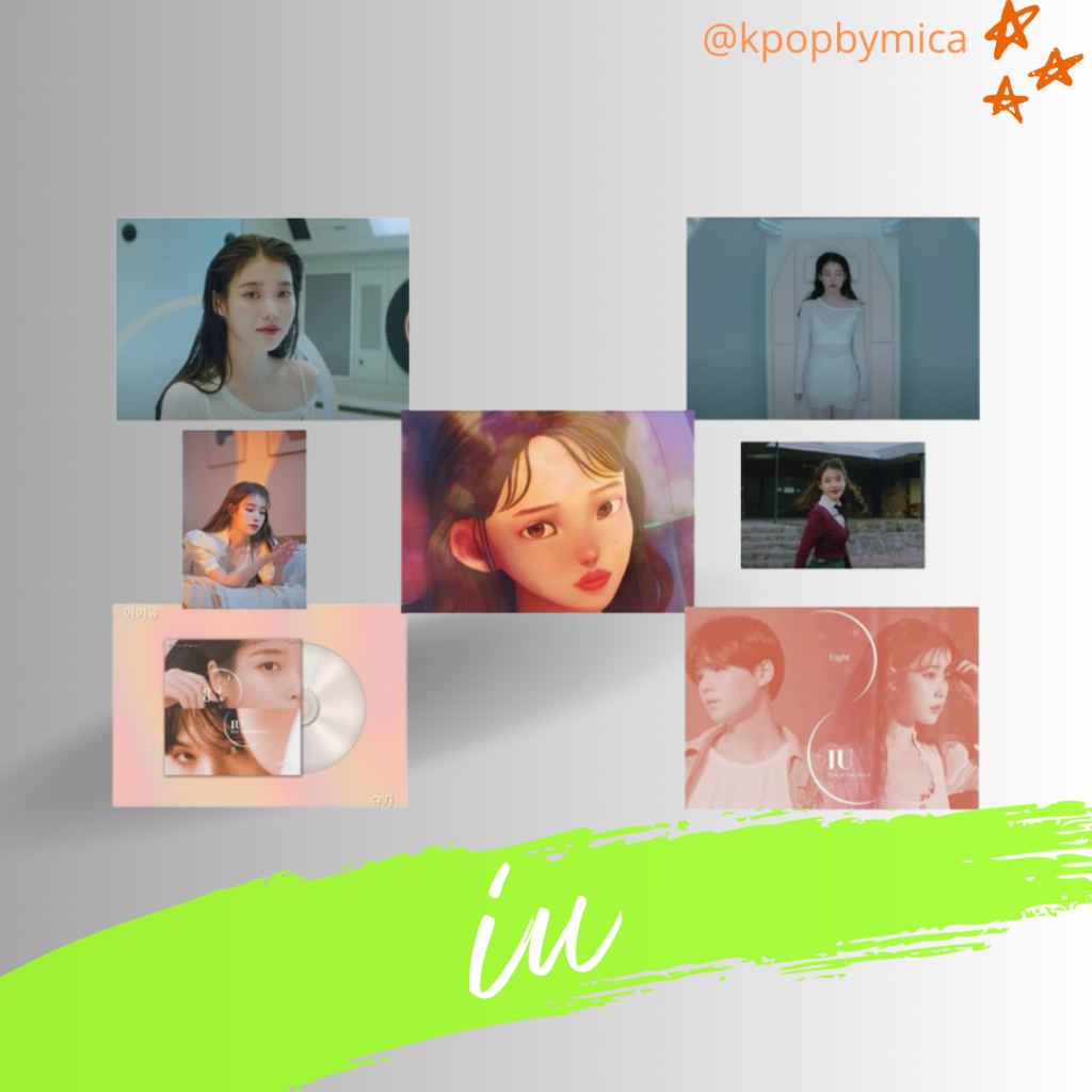 IU Poster / IU Posters / Eight Concept with FREE Poster Box WATERPROOF ...