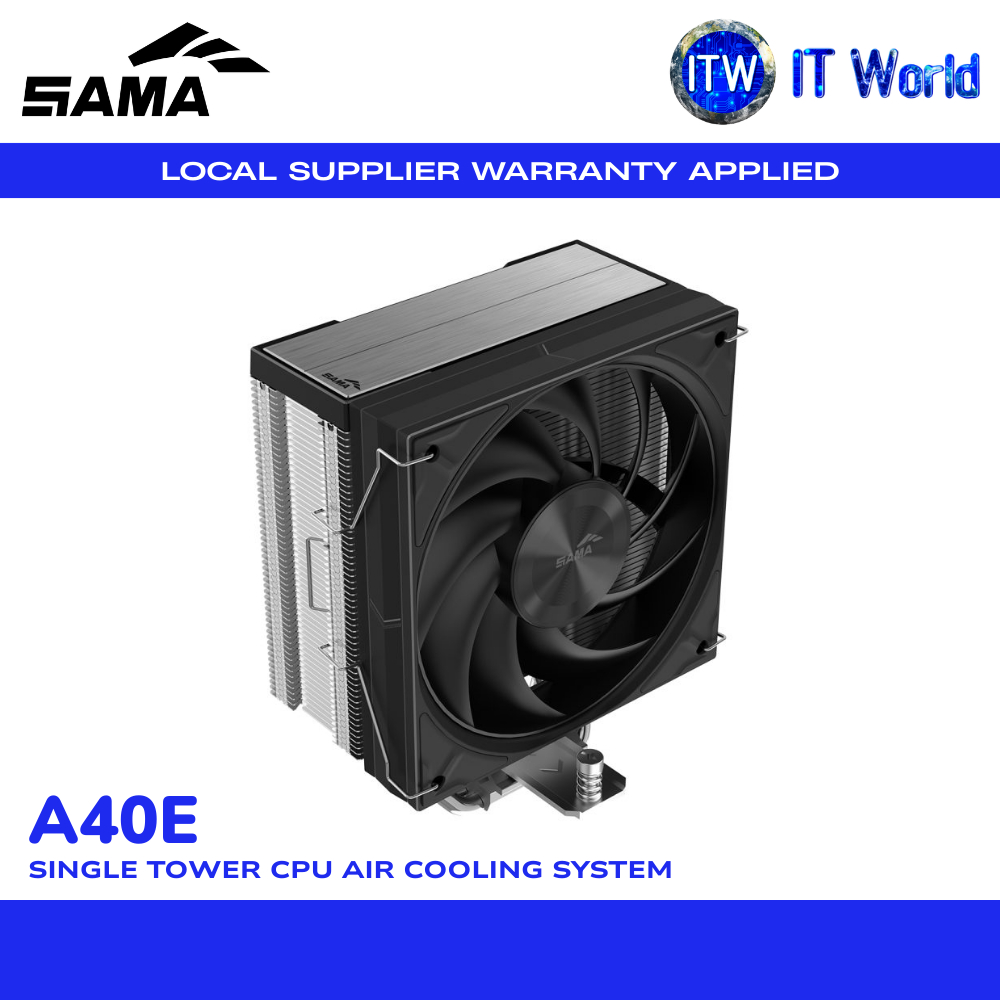 SAMA A40E CPU Cooler | 240W TDP / 120mm PWM Fan / Intel & AMD Support ...