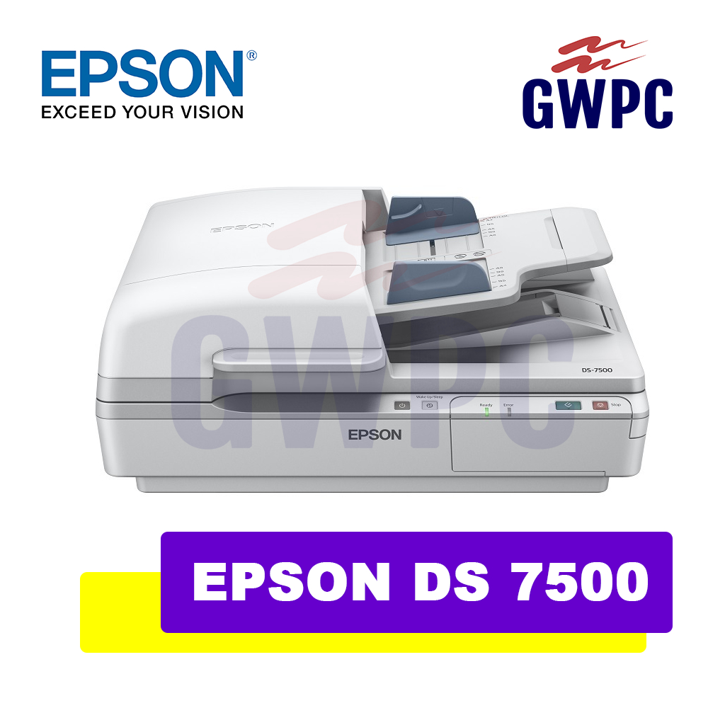 Epson WorkForce DS-7500 Flatbed Document Scanner with Duplex ADF DS7500 ...