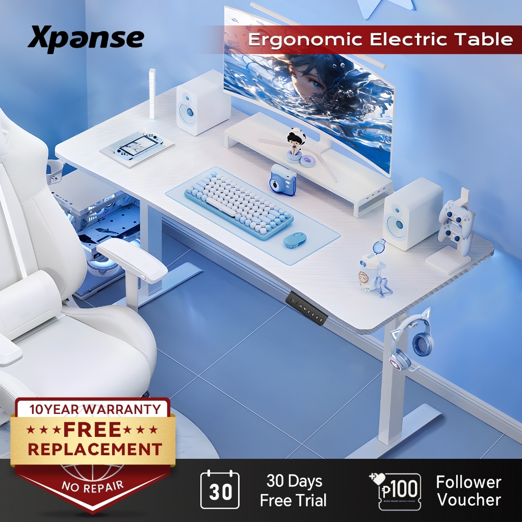Xpanse Electric Computer Table Office Study Table Gaming Standing ...