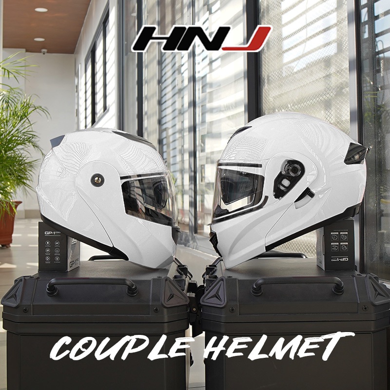 HNJ Modular Helmet Couple Buy 1 Take 1 Couple Helmet For Woman Man Half ...