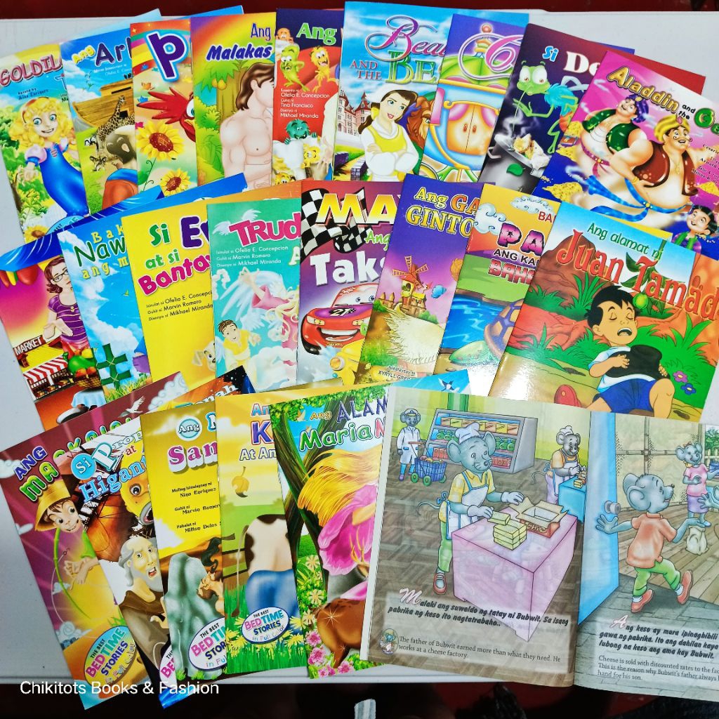 Story Book Colored 24pages Medium HD Print - Eng/Tag Translation ...