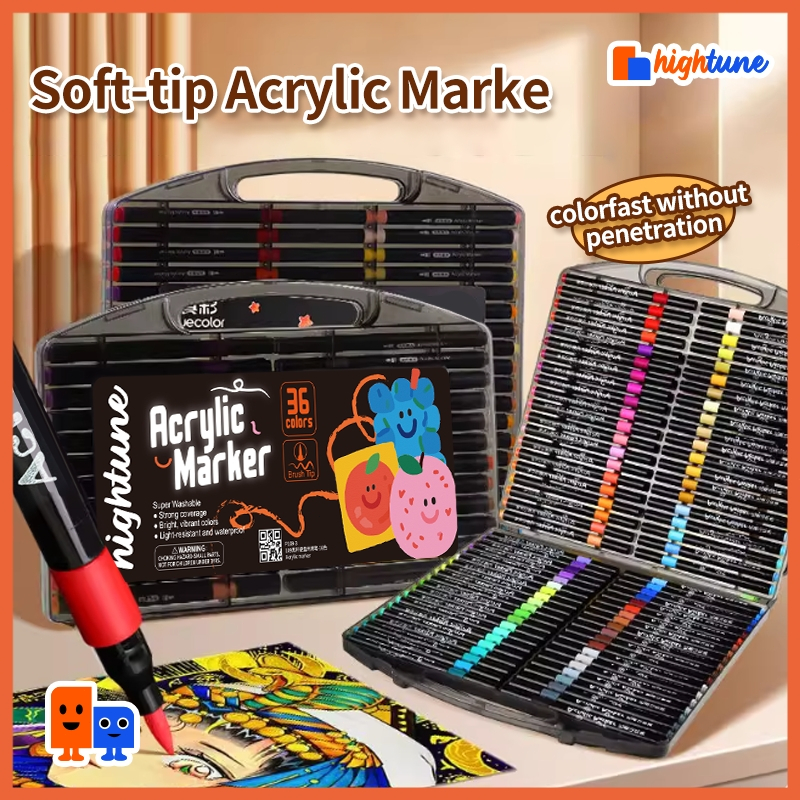 Hightune Box-packed Acrylic Marker Pen Set Highligher Markers ...