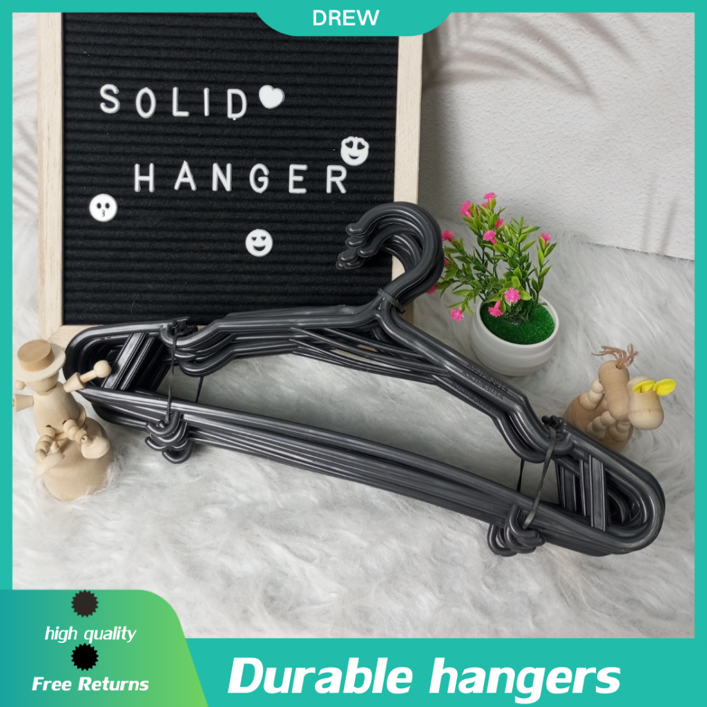 Durable Plastic Clothes Hanger – Strong & Non-Slip Hangers for Home ...