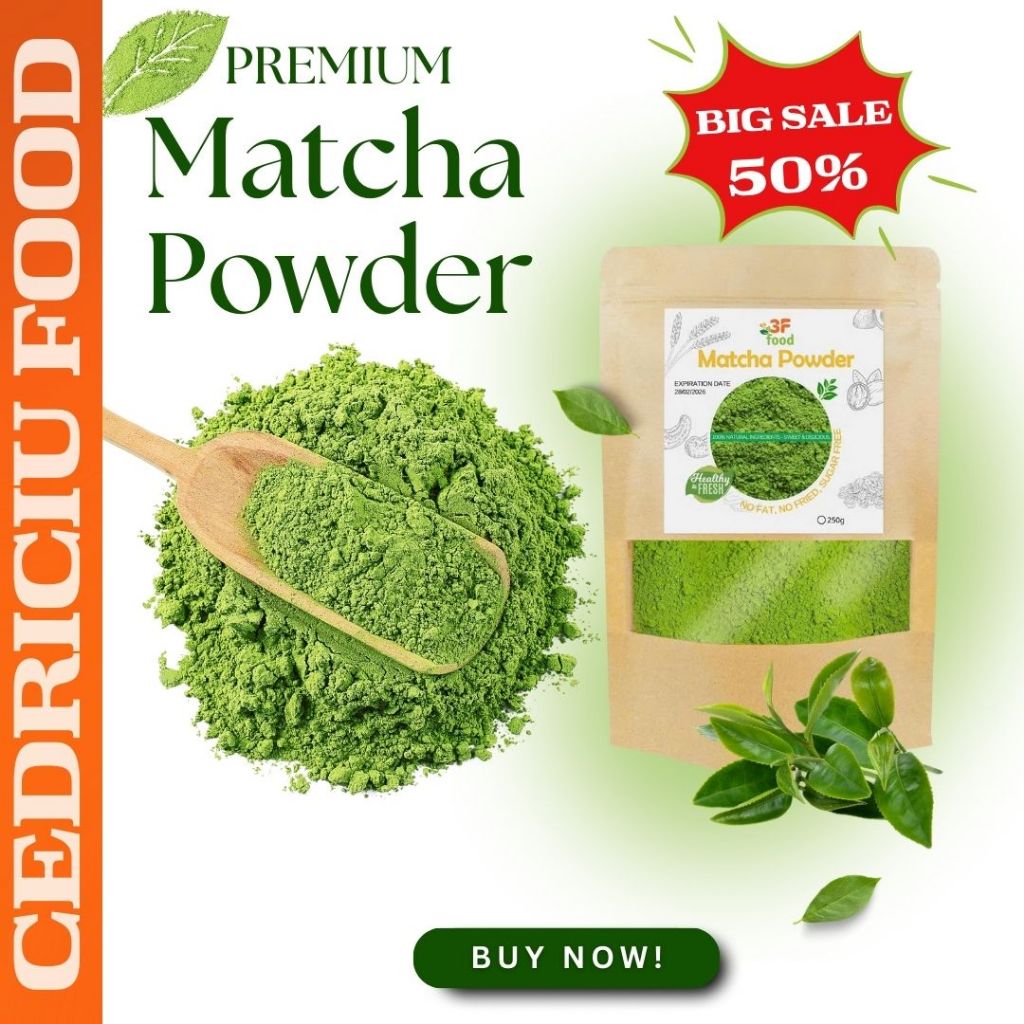 [BIG SALE] Premium matcha powder / 100% pure matcha powder, no sugar ...