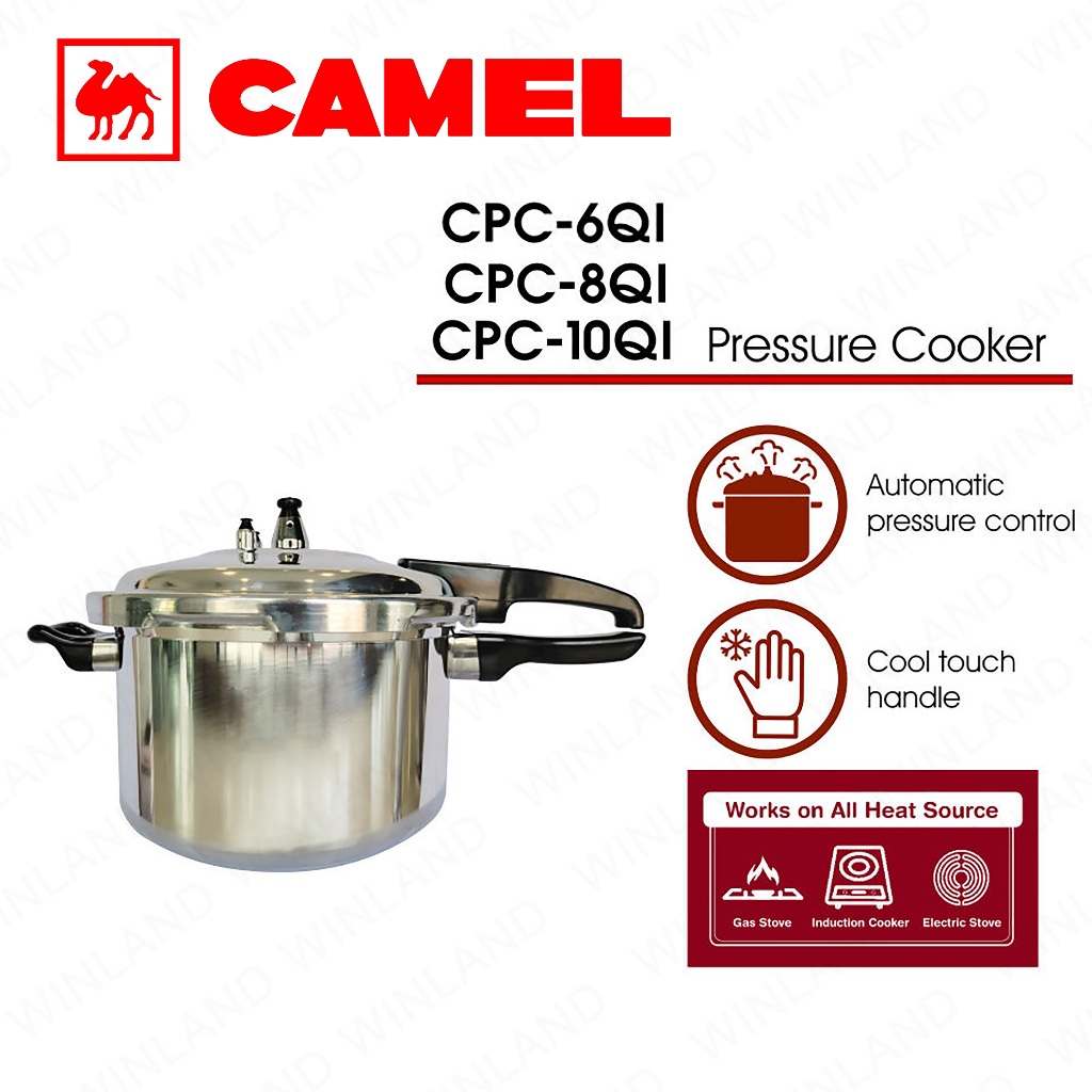 Camel by Winland Pressure Cooker 6 Quarts / 7 Liters | 8 Quarts / 9 ...