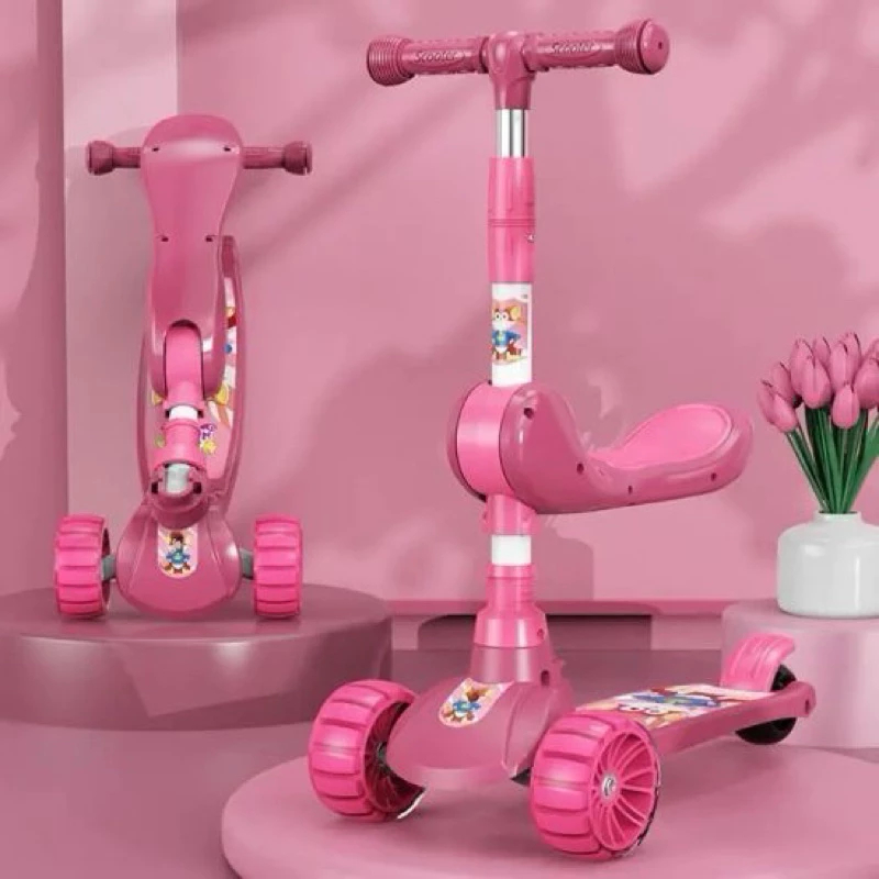 2in1 Board Children's Scooter Adjustable Height Light up 3 Wheels ...