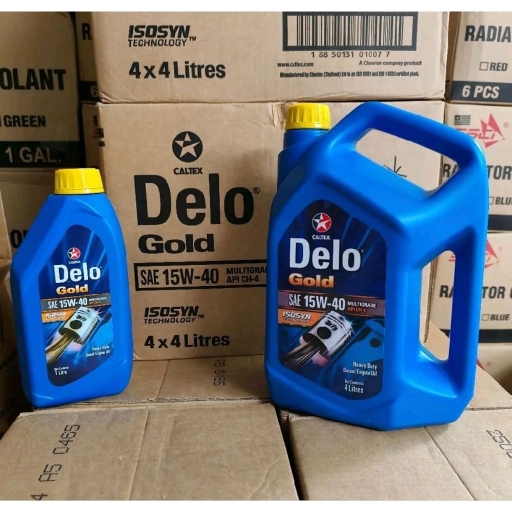 Delo Gold SAE 15W-40 1L&4L Diesel Engine Oil Multigrade Heavy Duty ...
