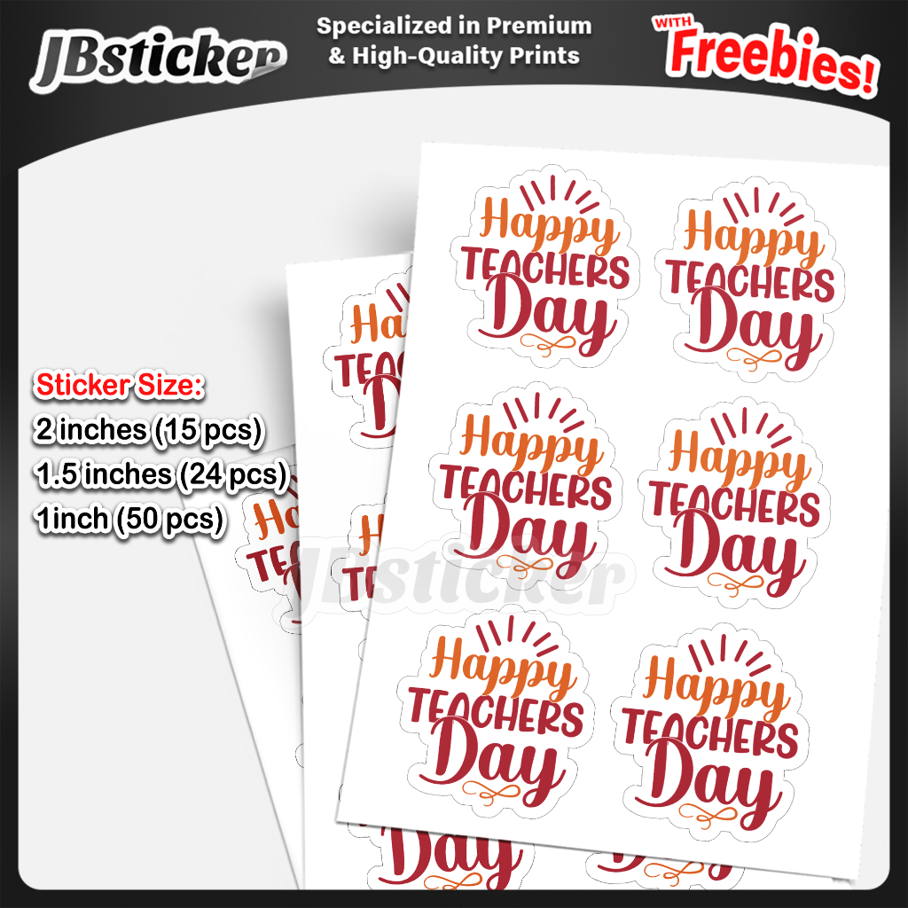 Happy Teacher’s Day Stickers – Gift Packaging Labels for Teachers ...
