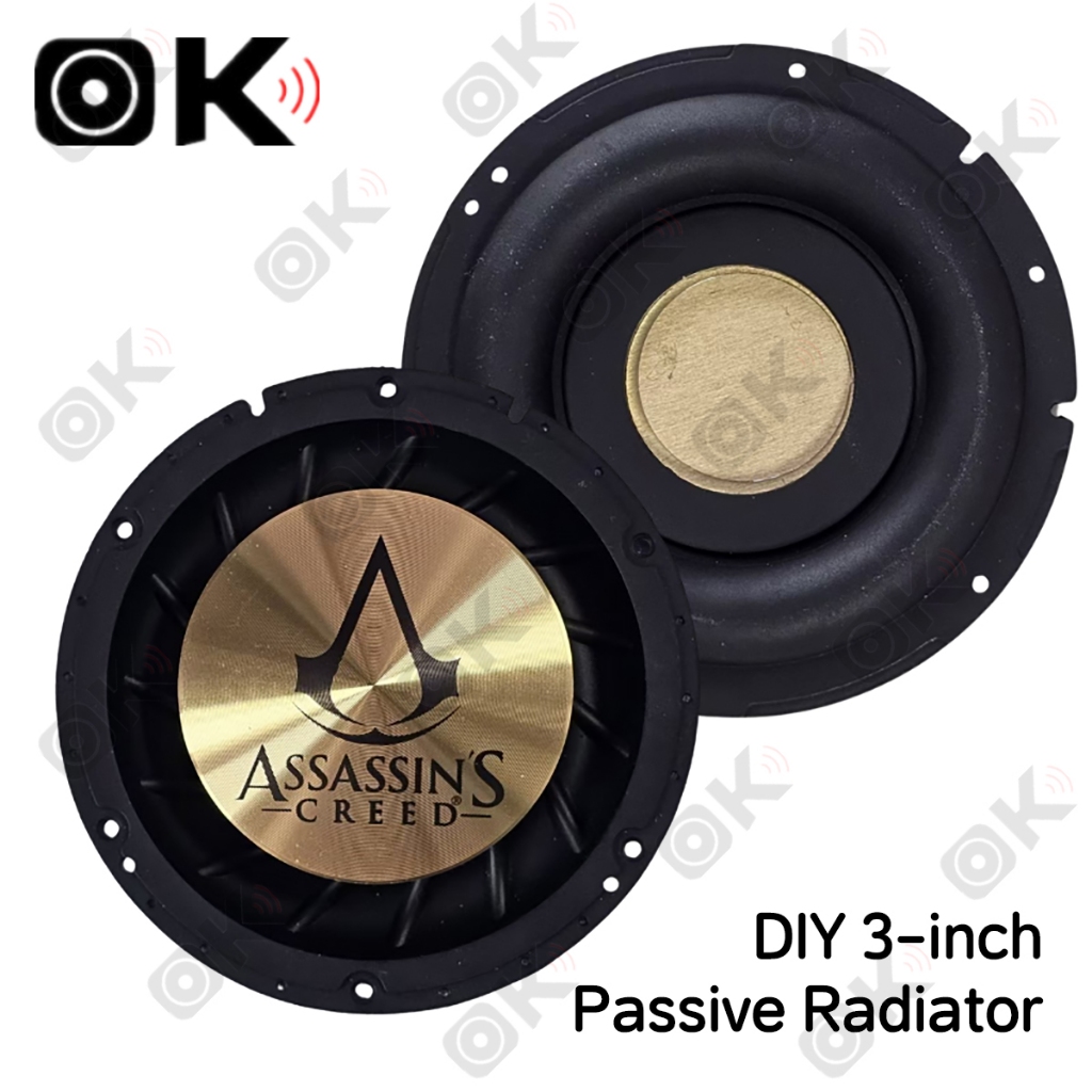 OKmusic 3-inch Passive Radiator for Speakers Assassin's Creed Brushed ...