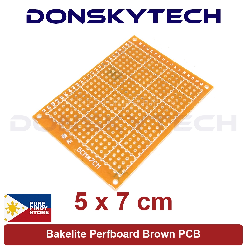 Universal PCB Perforated Board Perfboard Brown Board for Circuit ...