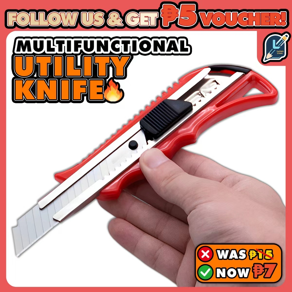 Utility Cutter Knife & Blade School office Stationery Craft Paper ...