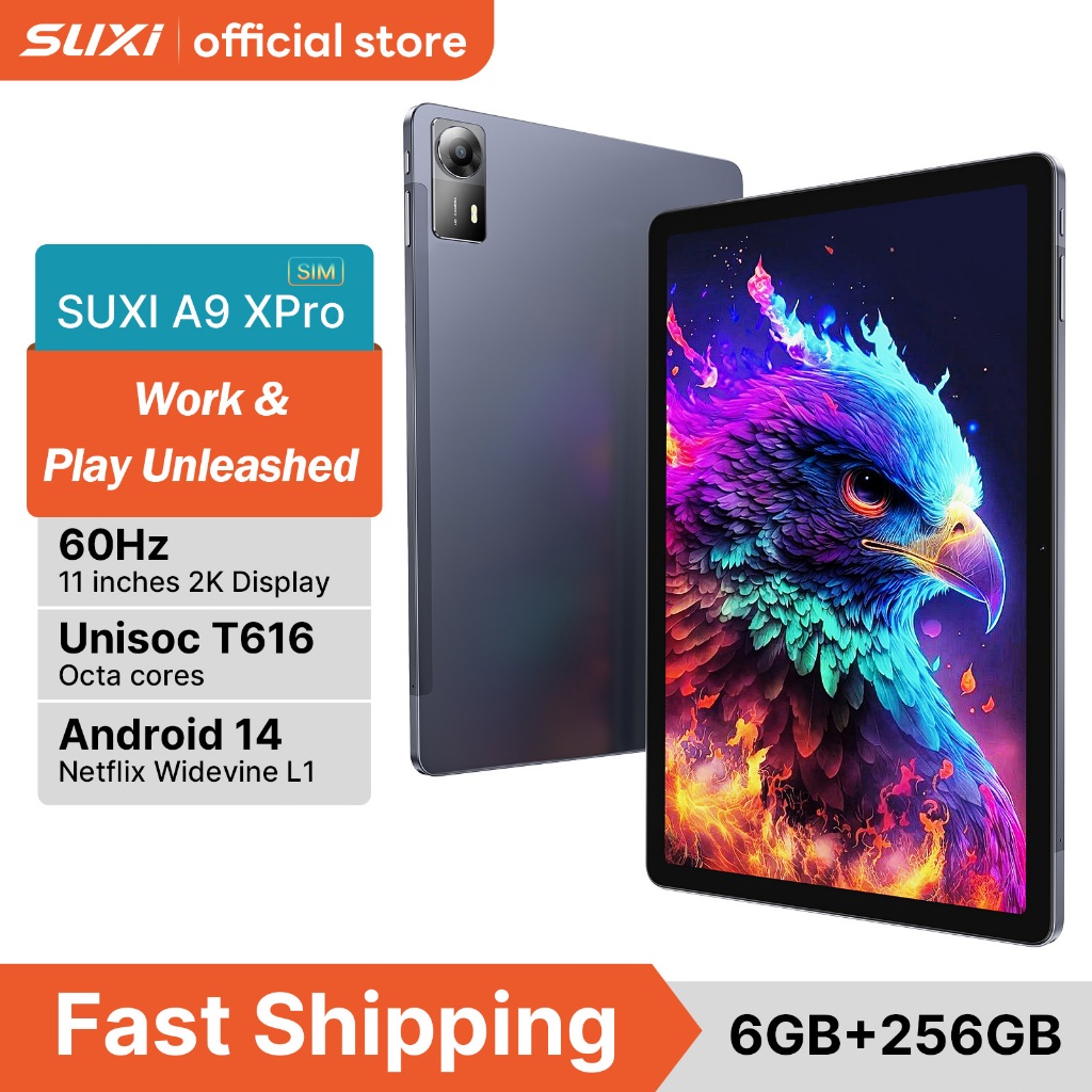SUXI A9 XPro HiPad Tablet 11inch 1920x1280 FHD 4G LTE Unisoc T616 14 ...