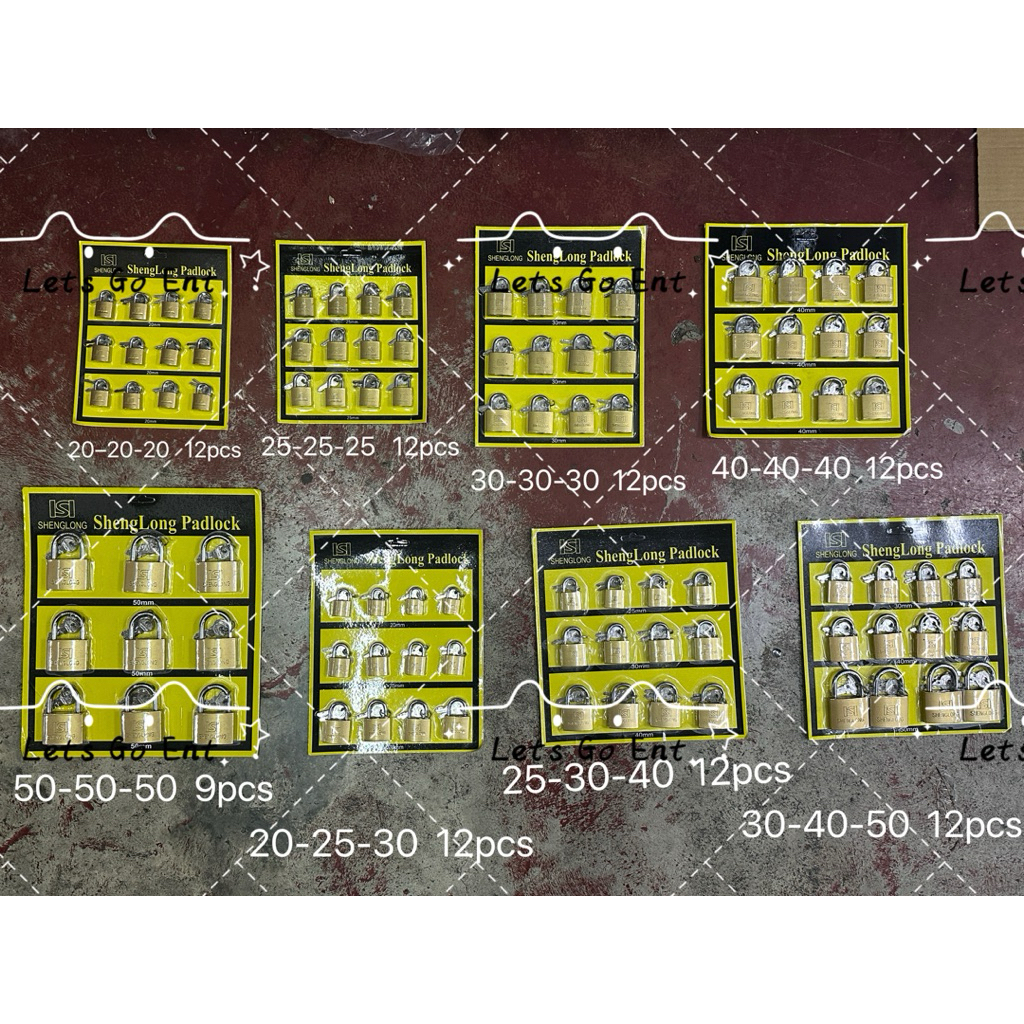 ShenLong Padlock Set 12pcs in Card Heavy Duty | Shopee Philippines