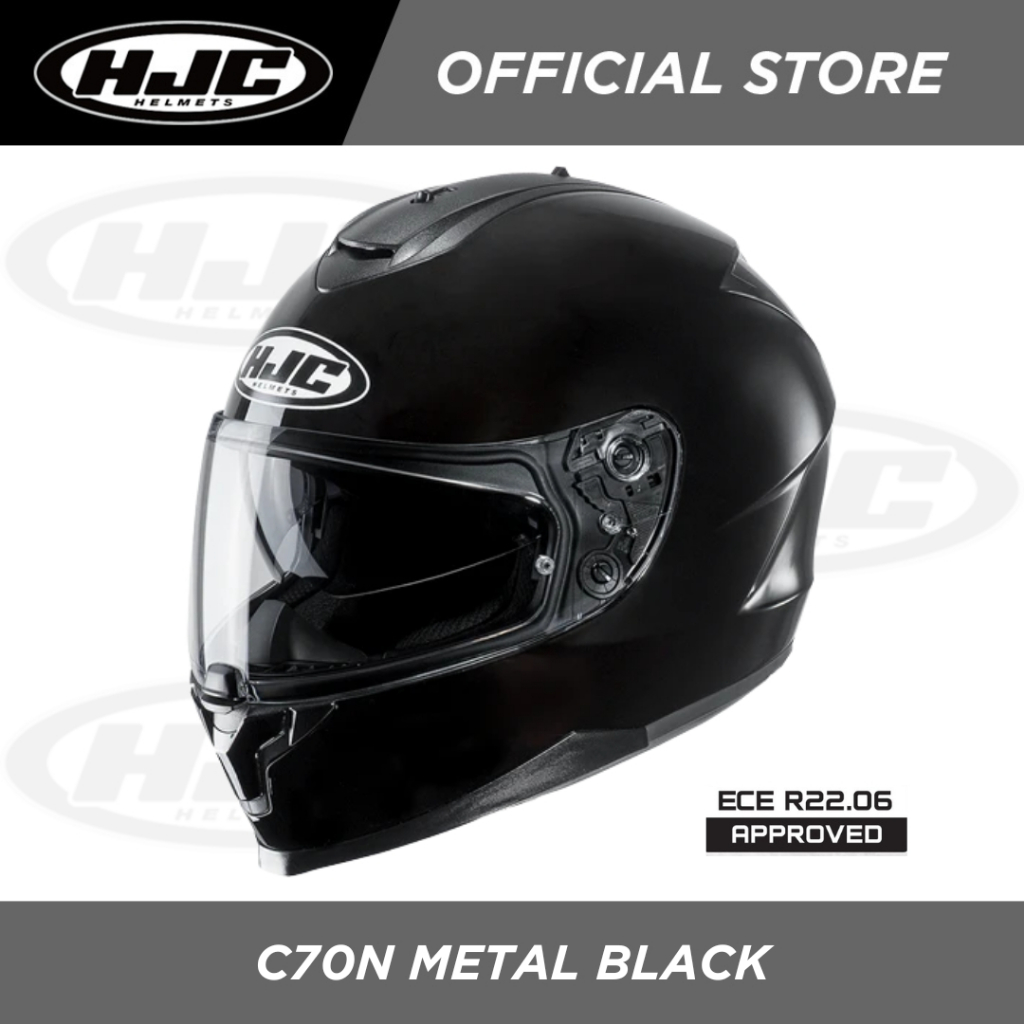 HJC Helmets C70N Metal Black | Shopee Philippines