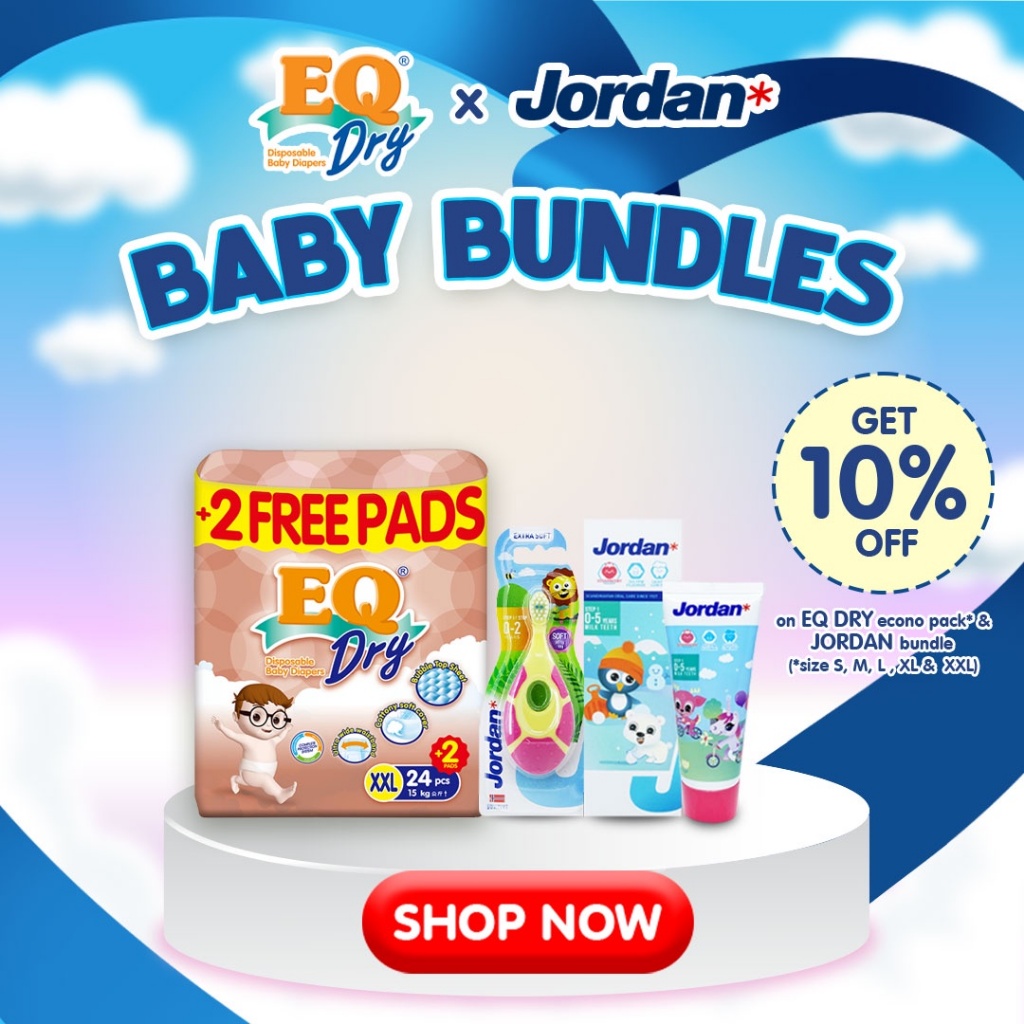 [Baby Bundles] EQ Dry Econo Pack x Jordan Step 1 Toothpaste and ...