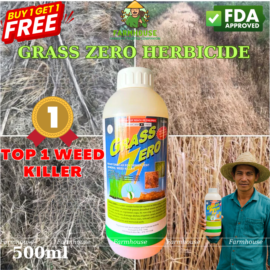 [BEST SELLER] Grass Zero Weed Killer 500ml – Bioherbicide for Mixed ...