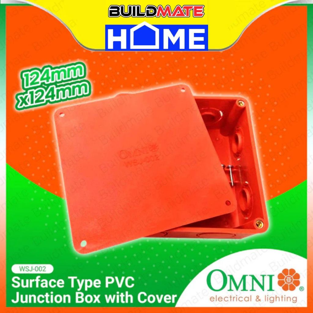 BUILDMATE HOME Omni PVC Junction Box with Cover | 124x124mm Surface ...
