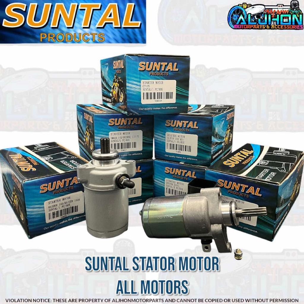 SUNTAL STARTER MOTOR 1PC BEAT / SCOOPY / WAVEDASH / CB125 CL / CT125 ...