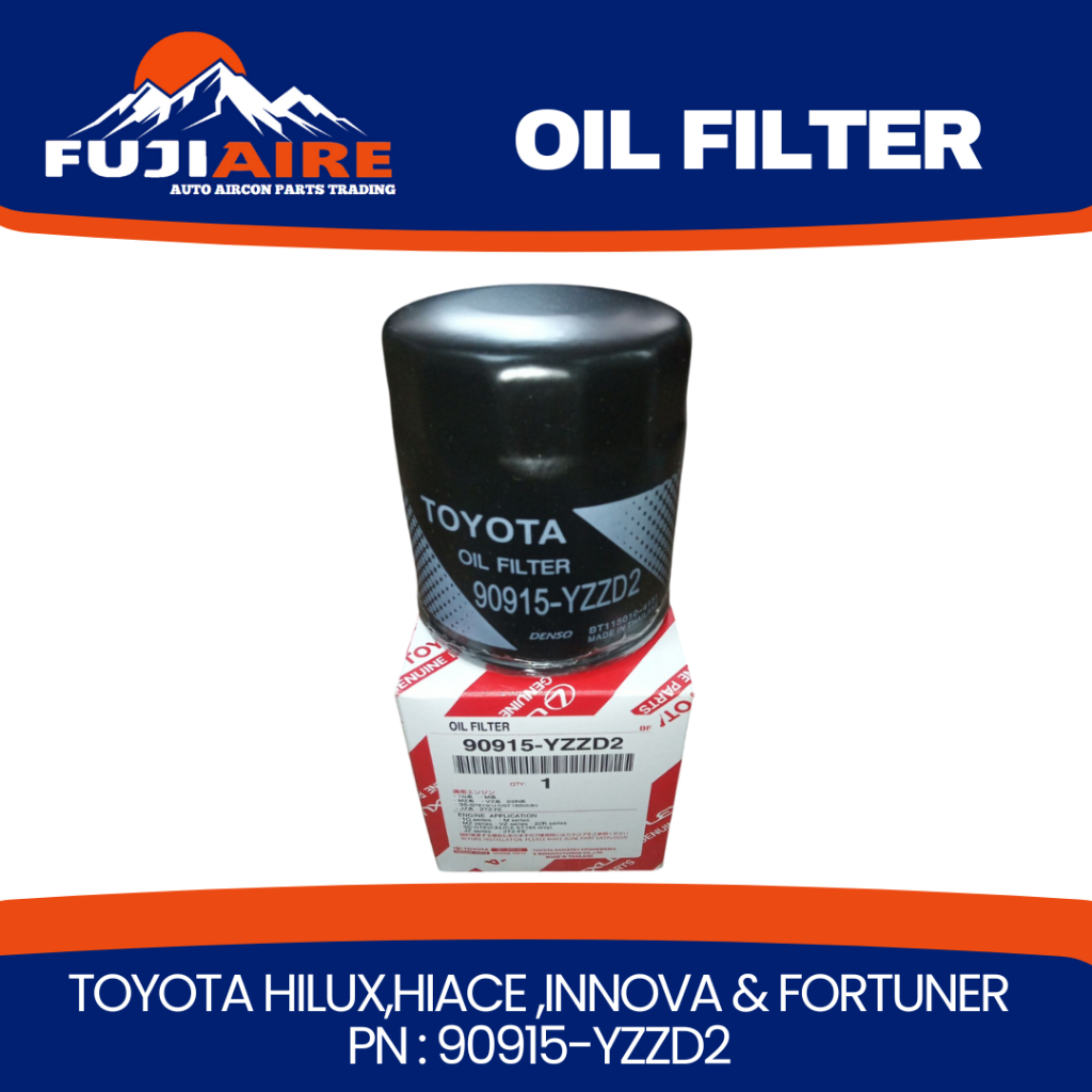 OIL FILTER FOR TOYOTA INNOVA , HILUX , HIACE & FORTUNER (90915-YZZD2 ...