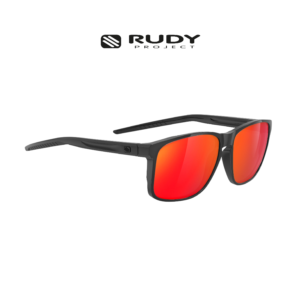 Rudy Project Overlap Eyewear in Black Gloss - Multilaser Ruby Lens ...