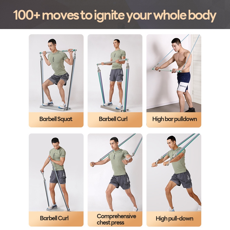 Tension rope set multifunctional muscle training fitness equipment home ...