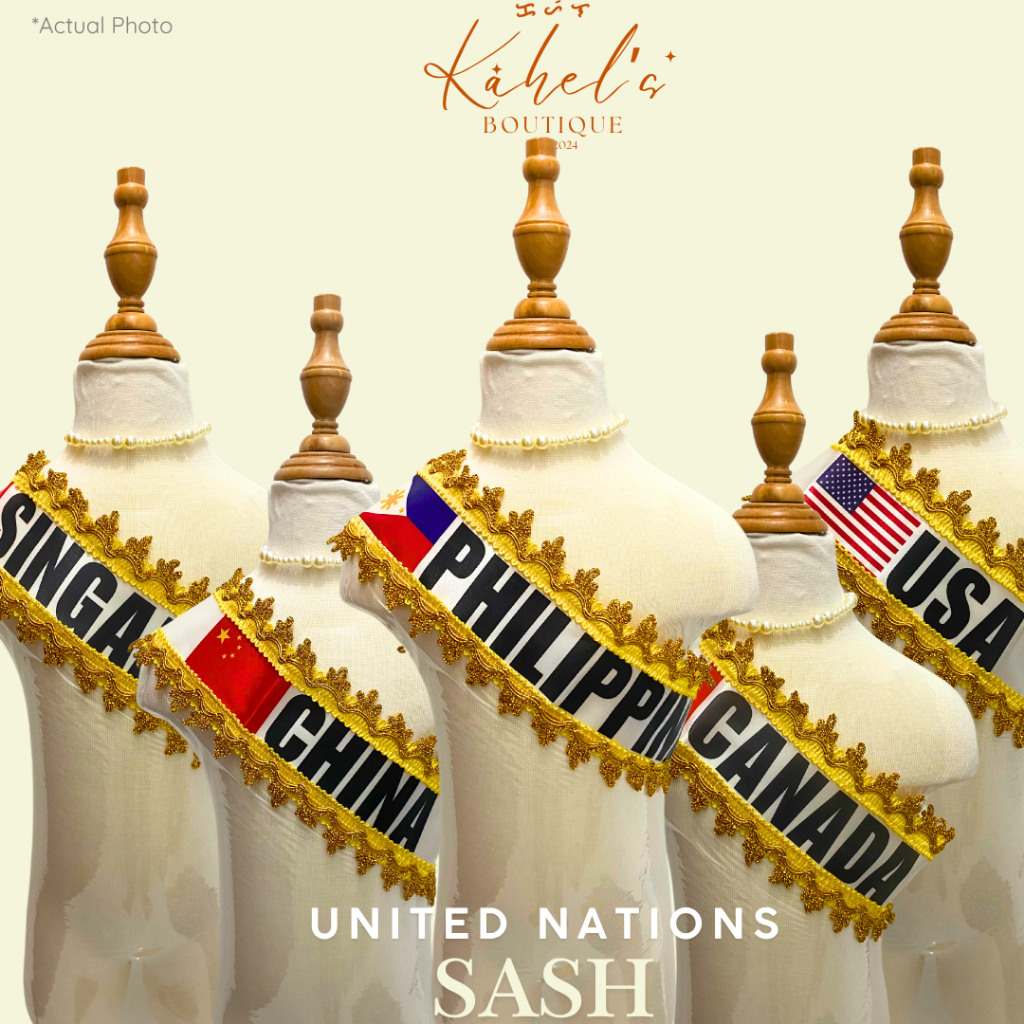 Sash for United Nations | Kahel's Boutique | Shopee Philippines