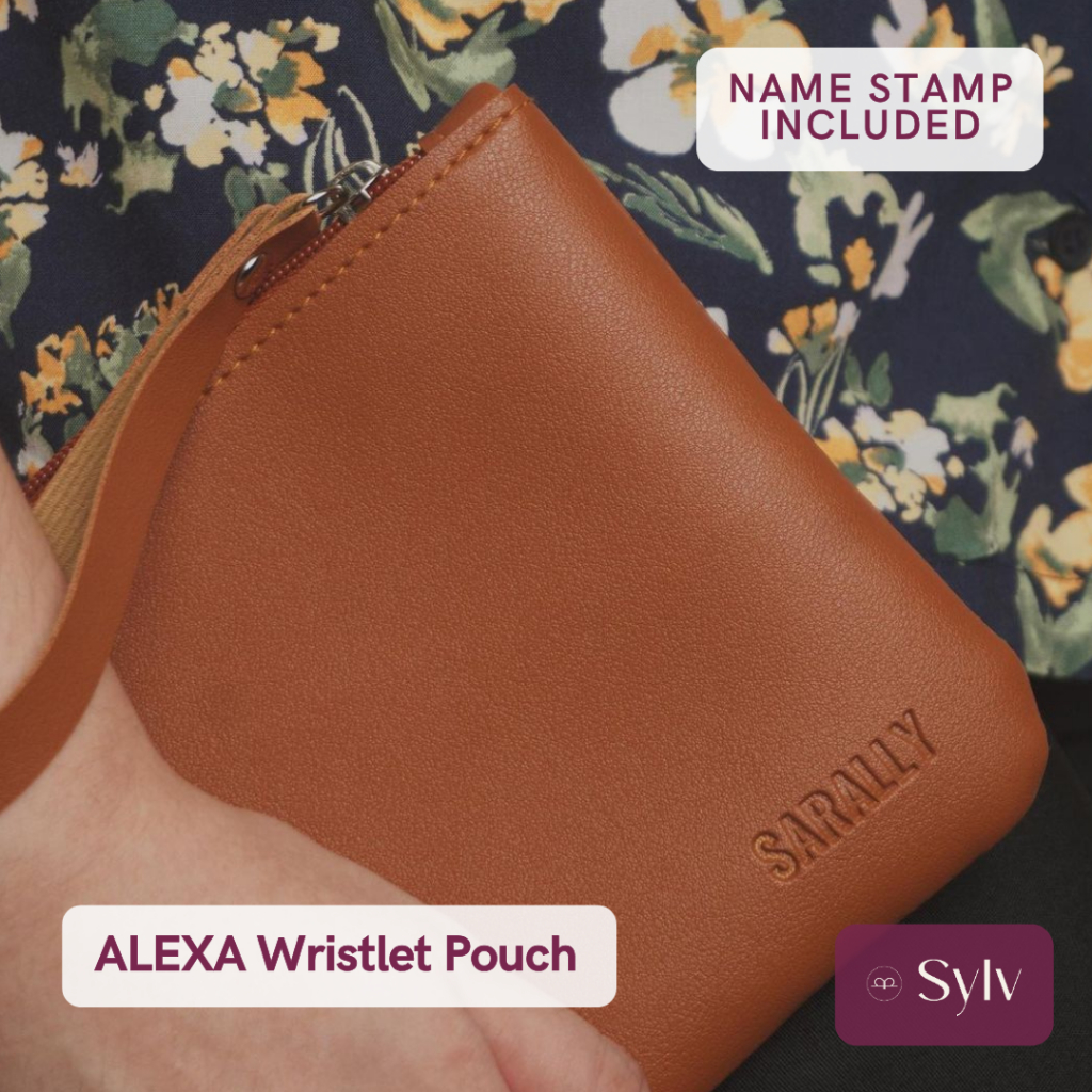 Sylv ALEXA Wristlet Pouch (Personalized with Name Stamp) | Shopee ...