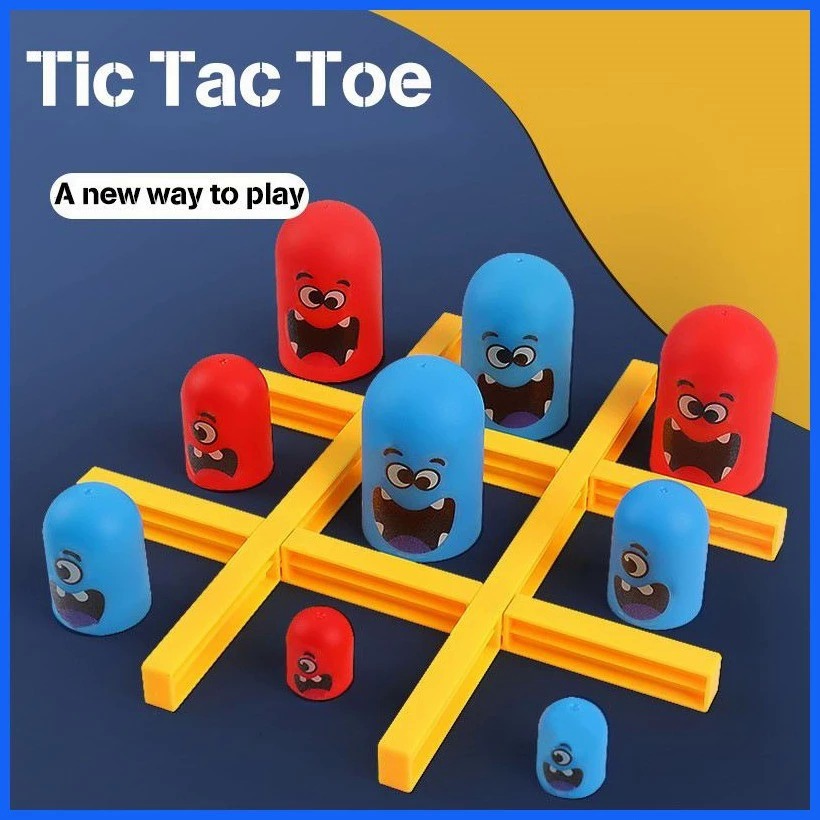 Gobble Game Tic Tac Toe Board Game Fun Toy for Kids Boy Toy | Shopee ...