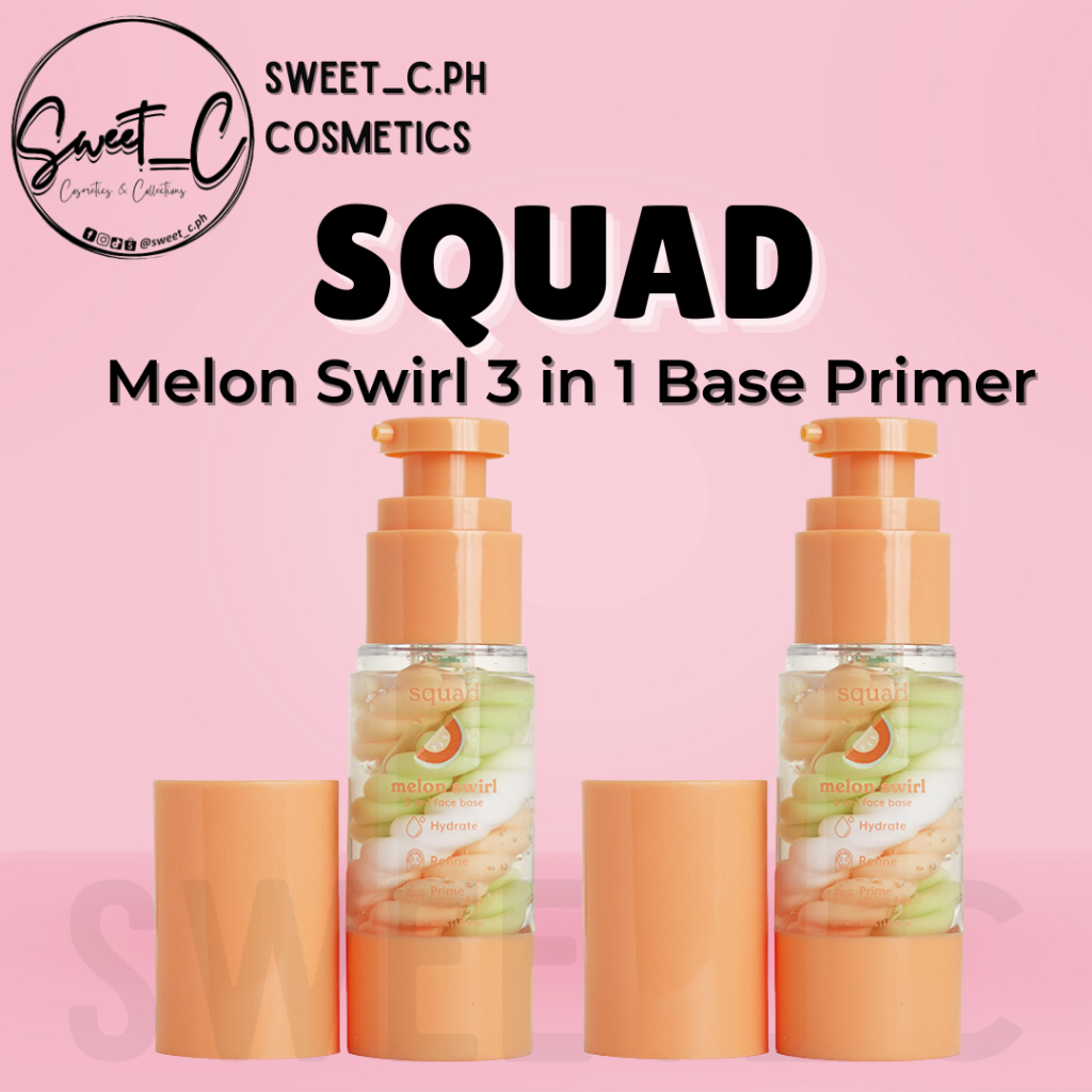 Squad Cosmetics Melon Swirl 3 in 1 Base Primer | Shopee Philippines