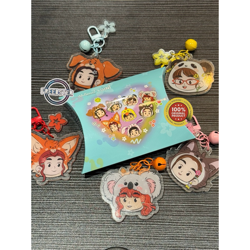[100% Original] National Bookstore x BINI (NBS BINI Acrylic Keychain ...
