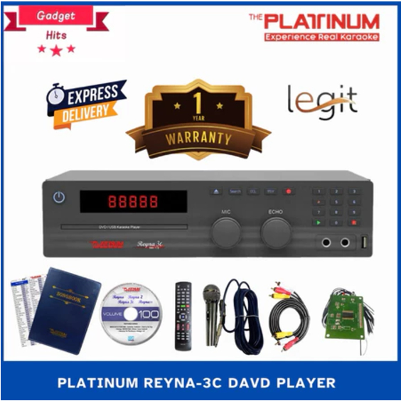 Platinum Karaoke Reyna 3C Player 21,000++ Songs with Wired Microphone | Shopee Philippines