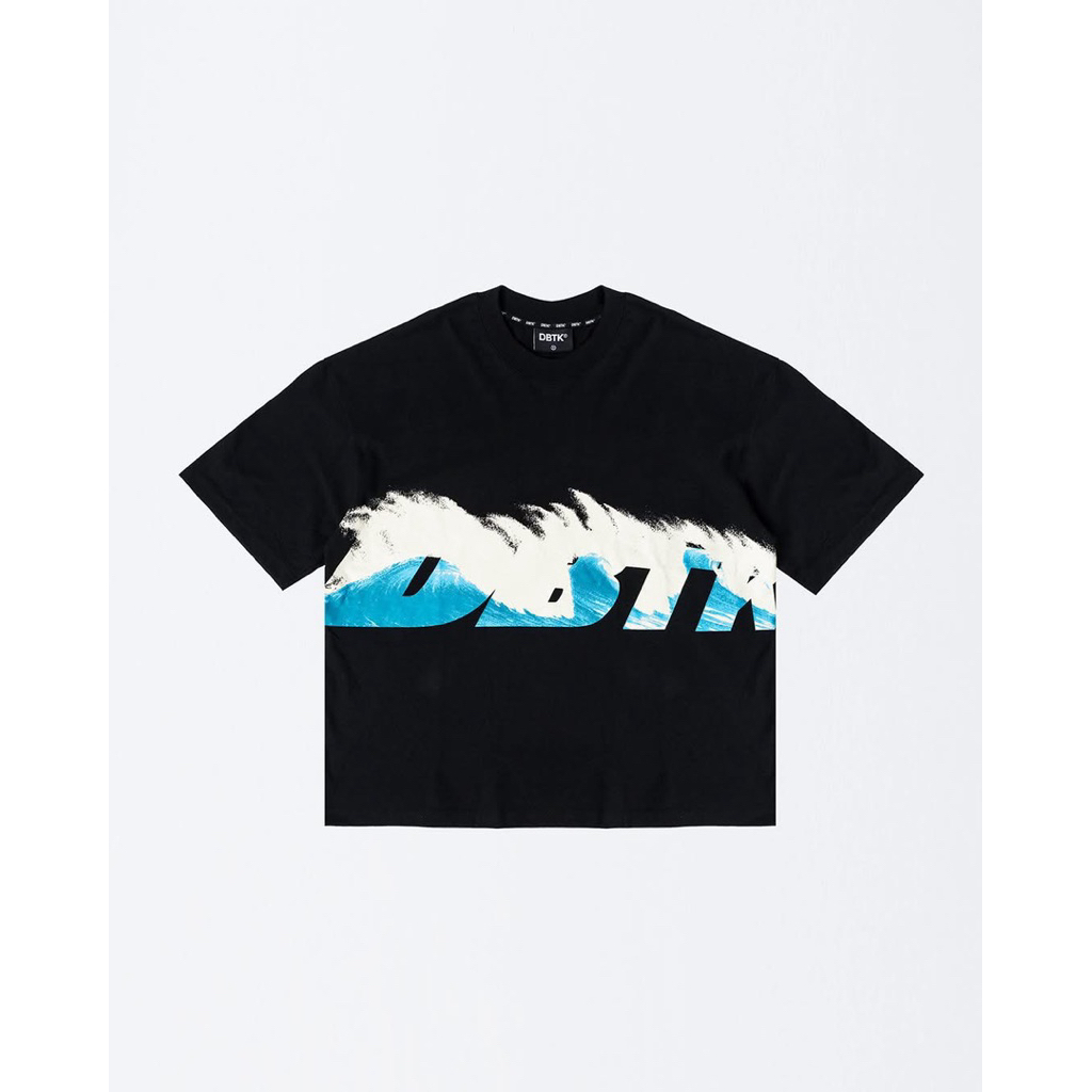 DBTK Slant Wave Tee | Black | Box Fit | Maico Hook Ups | Shopee Philippines