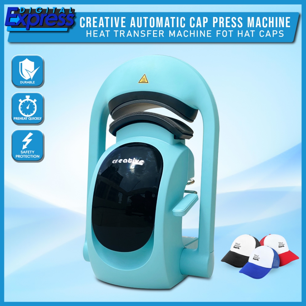 Creative Express Automatic Cap Press Machine | Heat Transfer Machine ...