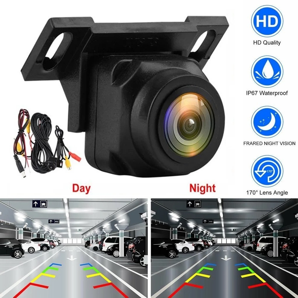 170 º car rear view reverse backup parking camera waterproof night ...