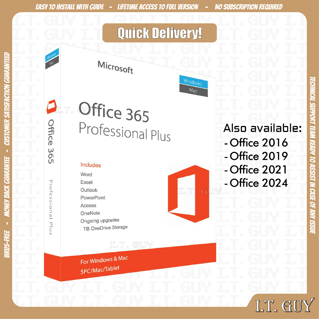 [Lifetime] Office 365 Latest | Compatible with any device (up to 5 ...